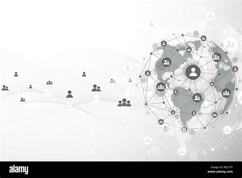 Global Network Connection Background Cyber Security Concept Global Business Internet