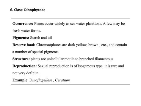 Algae Classification Pptx