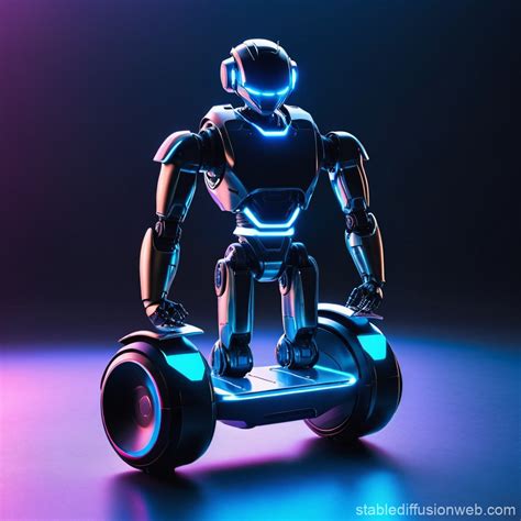 Futuristic Self Balancing Robot With Holographic Display Stable