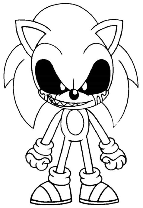 Dibujo De Sonic Exe Para Colorear Divertirse Con Los Niños