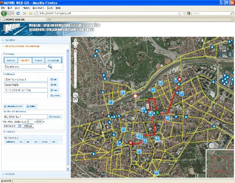 A Web Gis Application Client Download Scientific Diagram