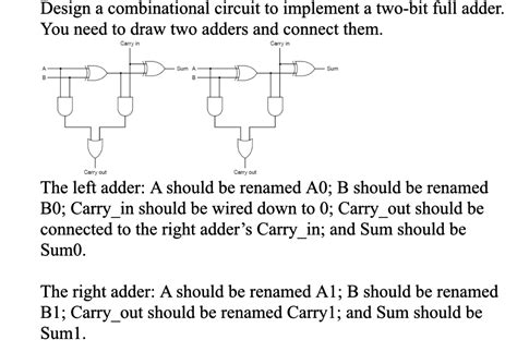Design A Combinational Circuit To Implement A Two Bit