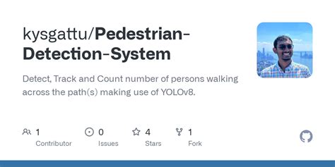 Github Kysgattu Pedestrian Detection System Detect Track And Count Number Of Persons Walking