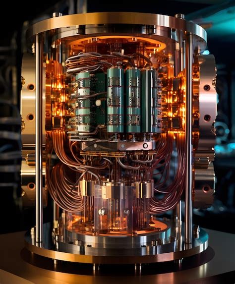 premium photo cylindrical data storage center quantum computing database cloud computing concept