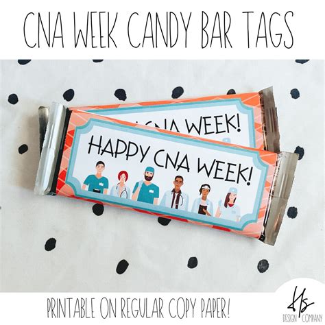 Printable Happy Cna Week Candy Bar Wrapper Cna Appreciation Etsy