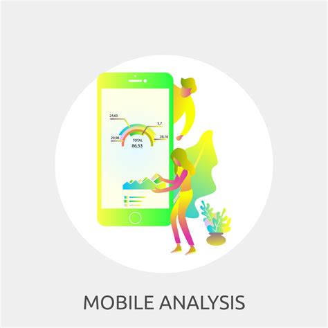 Mobile Analysis Conceptual Illustration Design 473578 Vector Art At