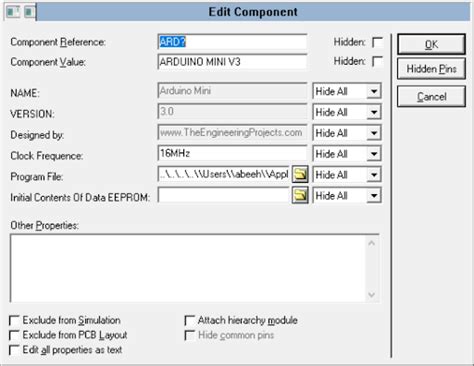 Arduino Mini Library For Proteus V3 0 The Engineering Projects