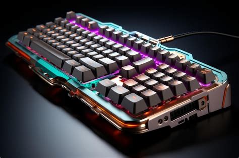 Premium AI Image Mechanical Gaming Keyboard With Customizable RGB Backlighting And A Precision