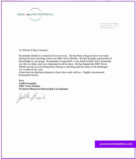 Letters Of Recommendation Template Awesome Download Letter Of Re