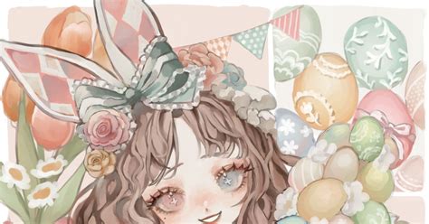 イースター イースターバニー 才香うさぎのイラスト Pixiv