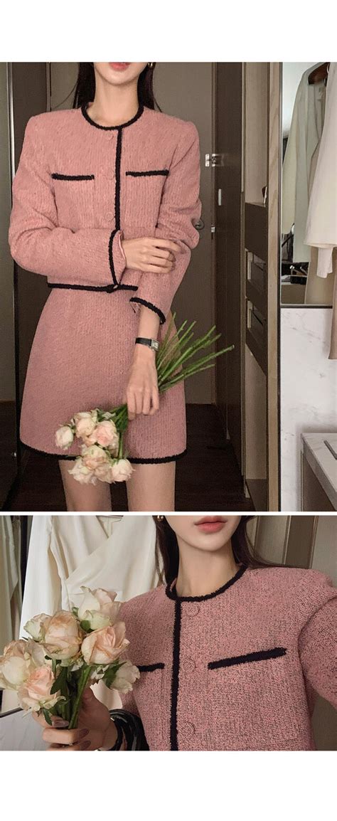 베니토 셋업할인 1천장돌파 Made 프리미엄 시에나 트위드 셋업 가을간절기데일리투피스하객룩데이트룩연말룩상견례룩트위드스커트트위드투피스트위드자켓