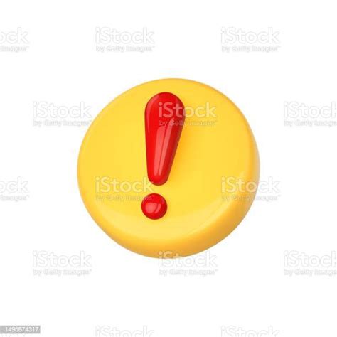 느낌표가 있는 노란색 경고 표지판 앞모습 위험 주의 주의 아이콘입니다 라운드 요소 중요 정보입니다 사실적인 벡터 일러스트레이션