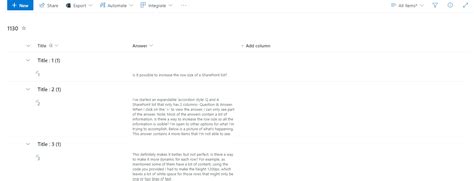 Is It Possible To Increase The Row Size Of A Sharepoint List Microsoft Qanda