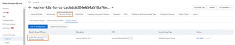 Configure Security Group Rules Microservices Engine Alibaba Cloud