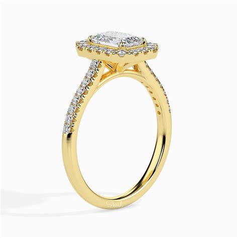 Igi Certified 100 Carat Emerald Cut Engagement Halo Ring Lab Grown