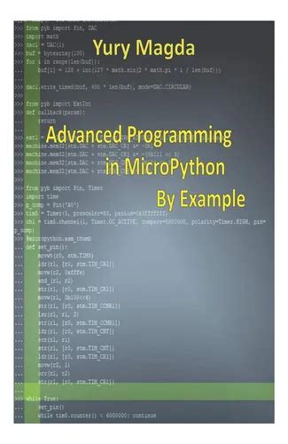 Libro Programación Avanzada En Micropython Mediante Ejemplo Cuotas