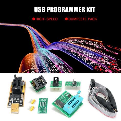 USB Programmer Kit With SOP8 Clip EEPROM Burner BIOS Flasher SPI Flash Programmer Kit With 1 8V
