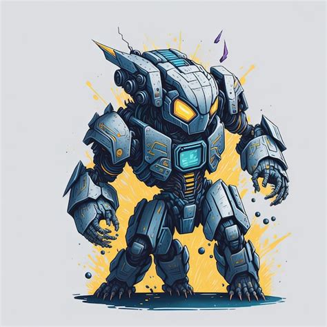 Premium Vector Robot Design Transformer Machine Metal Colorful