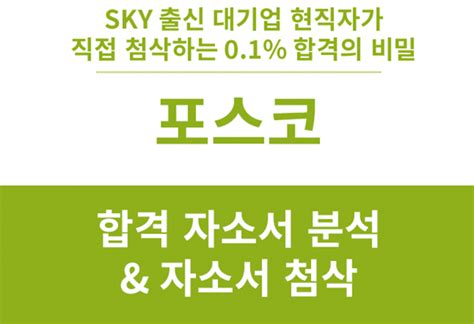 포스코 채용 생산기술직 인턴 합격 자소서 작성법 대공개 네이버 블로그