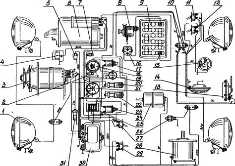 Схема электропроводки трактора т 25 цветная Электрооборудование трактора Т 25 — Строительная