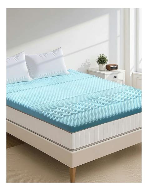 Giselle Bedding King Cool Gel Memory Foam Mattress 7 Zone Bamboo Topper