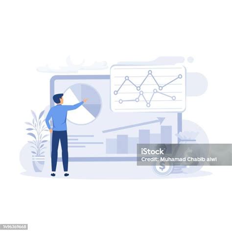 재무 그래프 차트 다이어그램 및 기타 데이터를 분석하는 사람들 주식 시장에 돈을 투자하는 캐릭터 플랫 현대 벡터 그림 개념에 대한 스톡 벡터 아트 및 기타 이미지 Istock