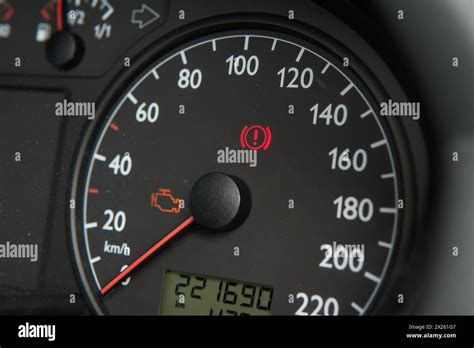 Check Engine Light Error Illuminated On Dashboard Stock Photo Alamy