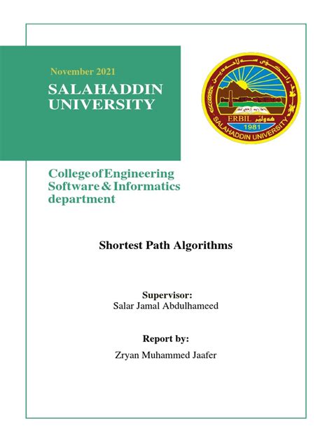 Shortest Path Algorithms Pdf Computer Programming Mathematical Logic