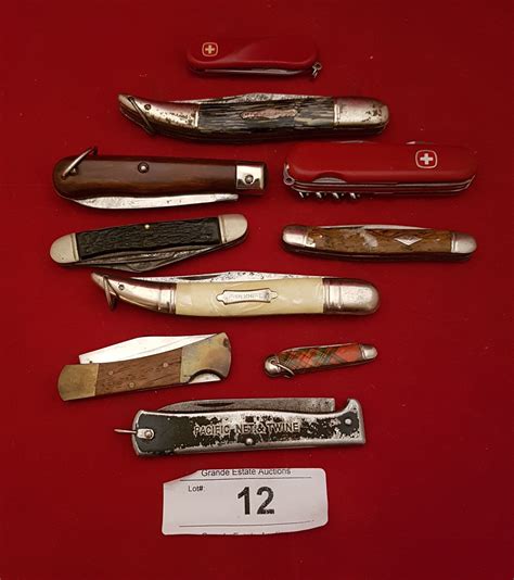 Ten Vintage Pocket Knives