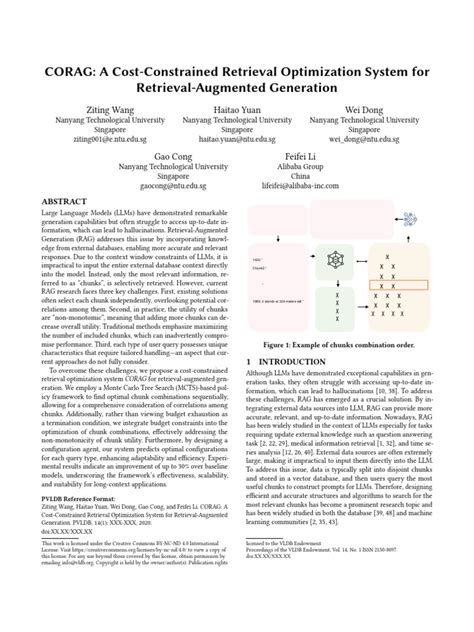 Corag A Cost Constrained Retrieval Optimization System For Retrieval Augmented Generation Pdf