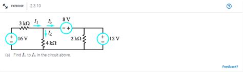 Solved EXERCISE Three Mesh Circuit The Left Mesh Chegg Com