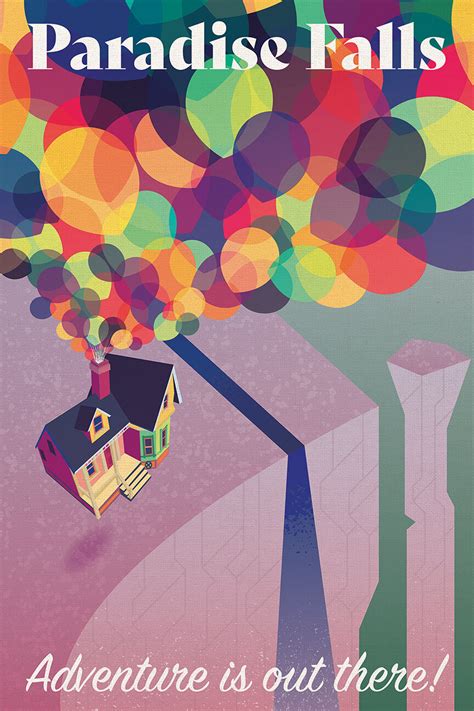 Up Paradise Falls Poster