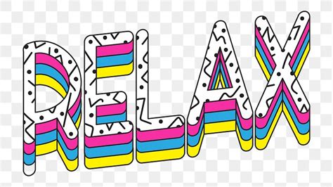 Relax Word Png Images Free Photos Png Stickers Wallpapers