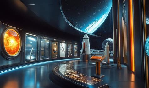 A Historical Space Exploration Timeline Depicted Premium Ai Generated