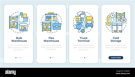 Industrial Buildings Types Onboarding Mobile App Screen Stock Vector Image And Art Alamy