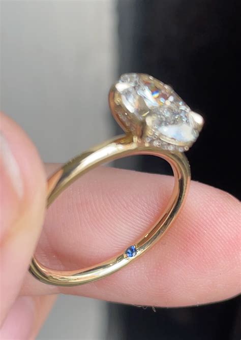 Interior Engraving Or Hidden Birthstones For Engagement Rings