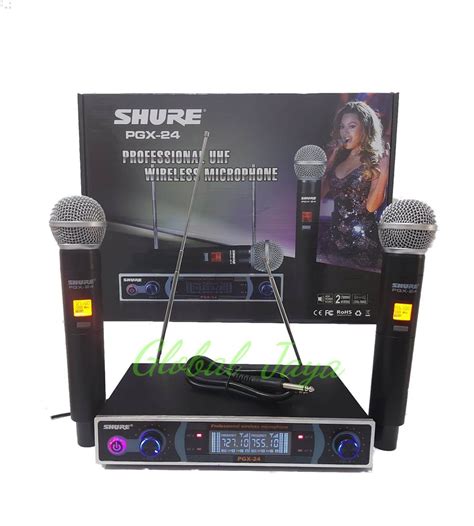 Mic Wireless Shure Pgx Double Mic Handle Mic Shure Pgx Wireless Microphone Full Besi