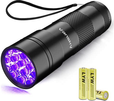 Vansky Black Light Uv Flashlight Uv Light Blacklight 12 Led