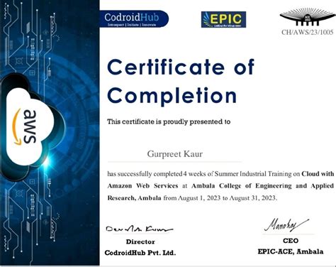 gurpreet kaur on linkedin aws cloudcomputing trainingcompletion codroidhub