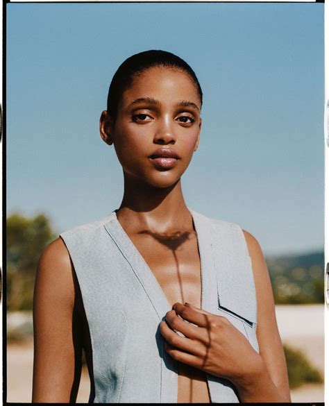Aya Jones Poses In Jacquemus Lensed By Dan Beleiu For Vogue España