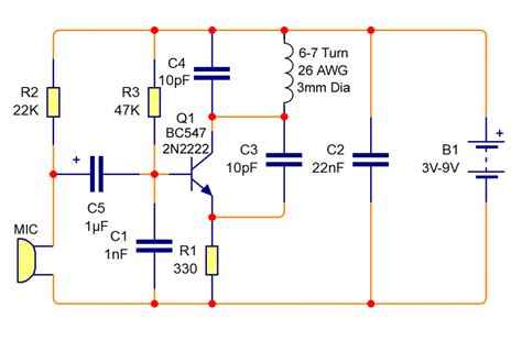 Best FM Transmitter Circuit Diagram Using BC