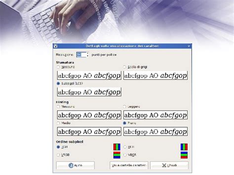 Subpixel Font Rendering Maggio 2007 Elementi Di Grafica