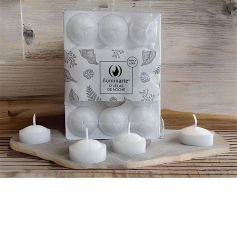 12 Velas Noche Blanca Iluminarte Industrias Litoral