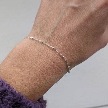 Sterling Silver Satellite Chain Bracelet By Macaroon Jewellery