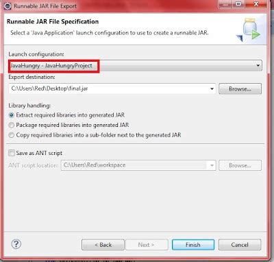 How To Create An Executable Jar Or Java Exe File Using Eclipse Ide Or Console Java Hungry