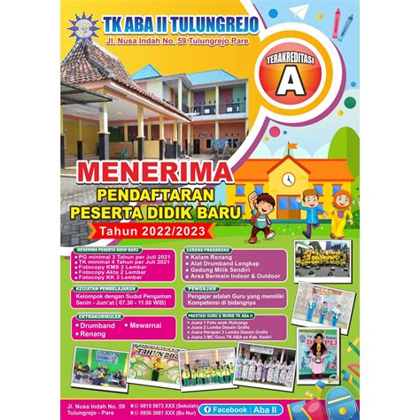 Jual 21 Template Desain Brosur Ppdb Sekolah Shopee Indonesia