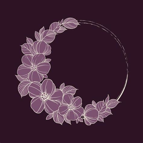 Flower Circle Border Vector Art Icons And Graphics For Free Download