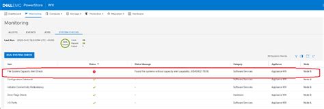 PowerStore Filesystem Usage Capacity Alerts Disabled After Upgrade Dell US