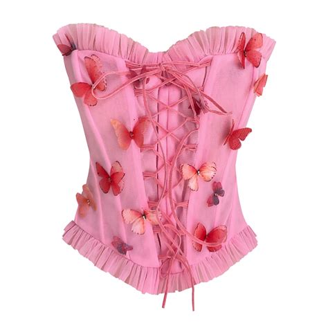 Pink Butterfly Corset Lirika Matoshi