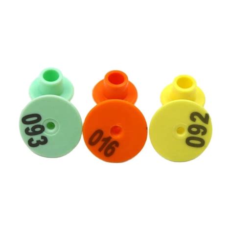 Badu Bg 100 бр Етикет за ухо на прасе овца марка ветеринарна идентификационна карта за кози